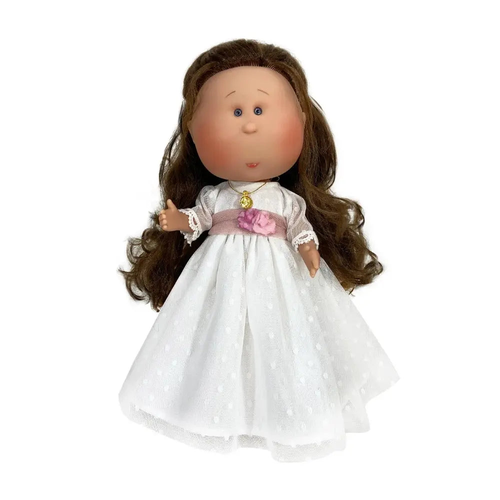 Handmade Communion Doll Online in Ireland Brunette – cottonplanet.ie